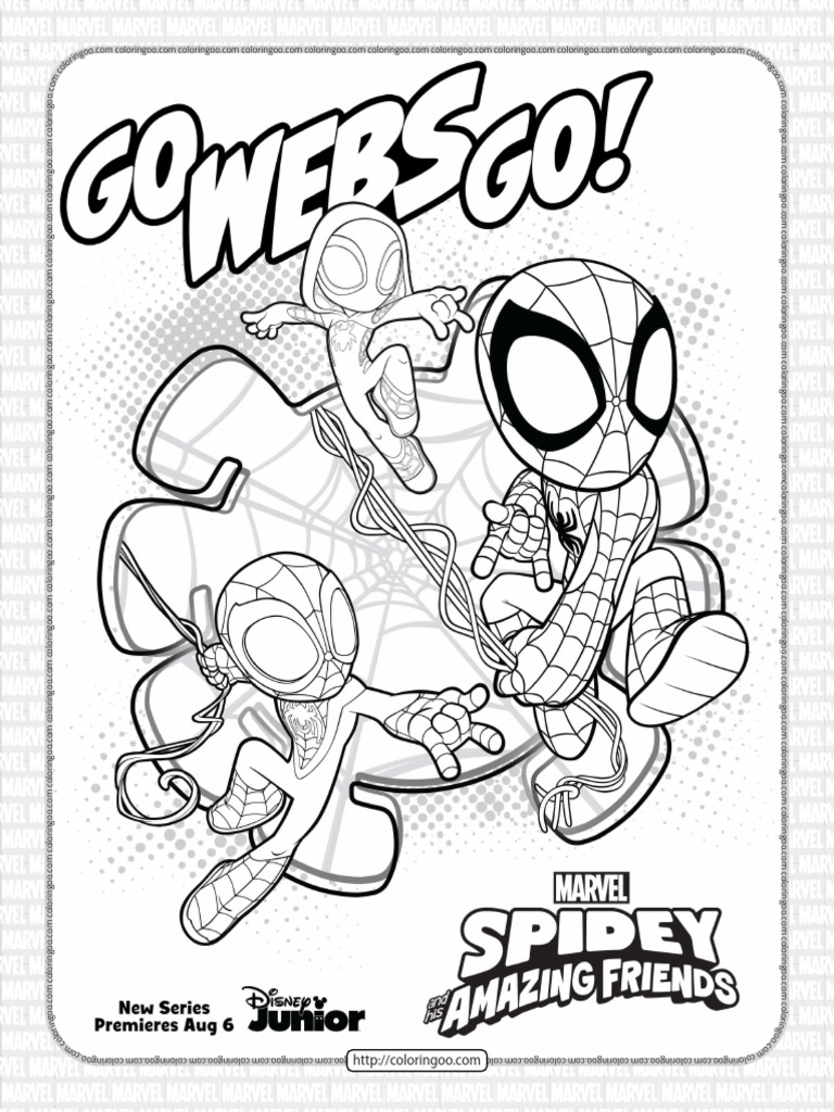 Marvel Spidey and His Amazing Friends Coloring Pages | PDF