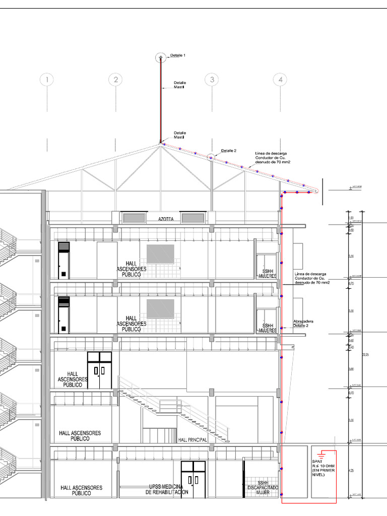 05 Planos de Pararrayos | PDF