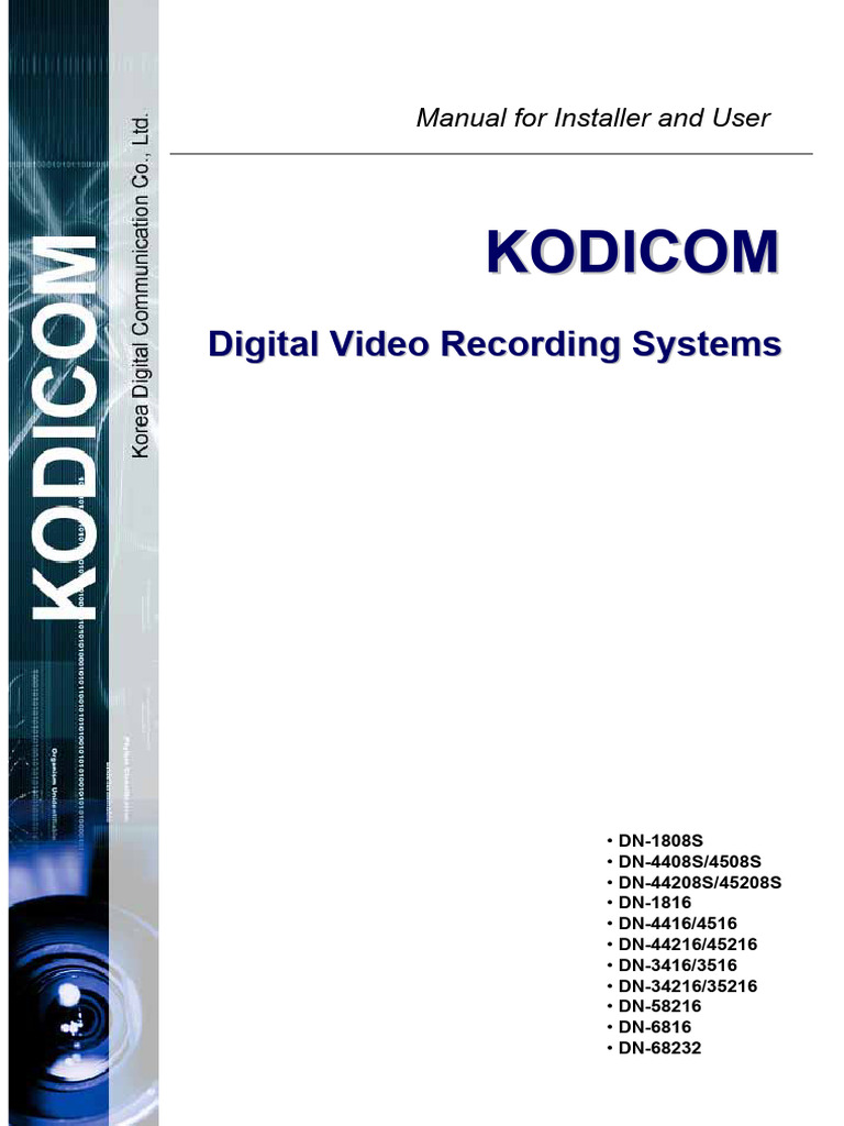 DigiNet Site 4.13 Manual | PDF | Film Frame | Digital Video Recorder