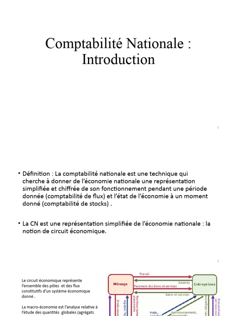 Comprendre la Comptabilité Nationale | PDF | Produit intérieur brut ...