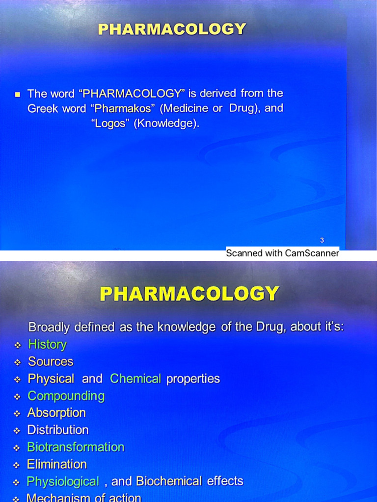 Introduction To Pharmacology | PDF