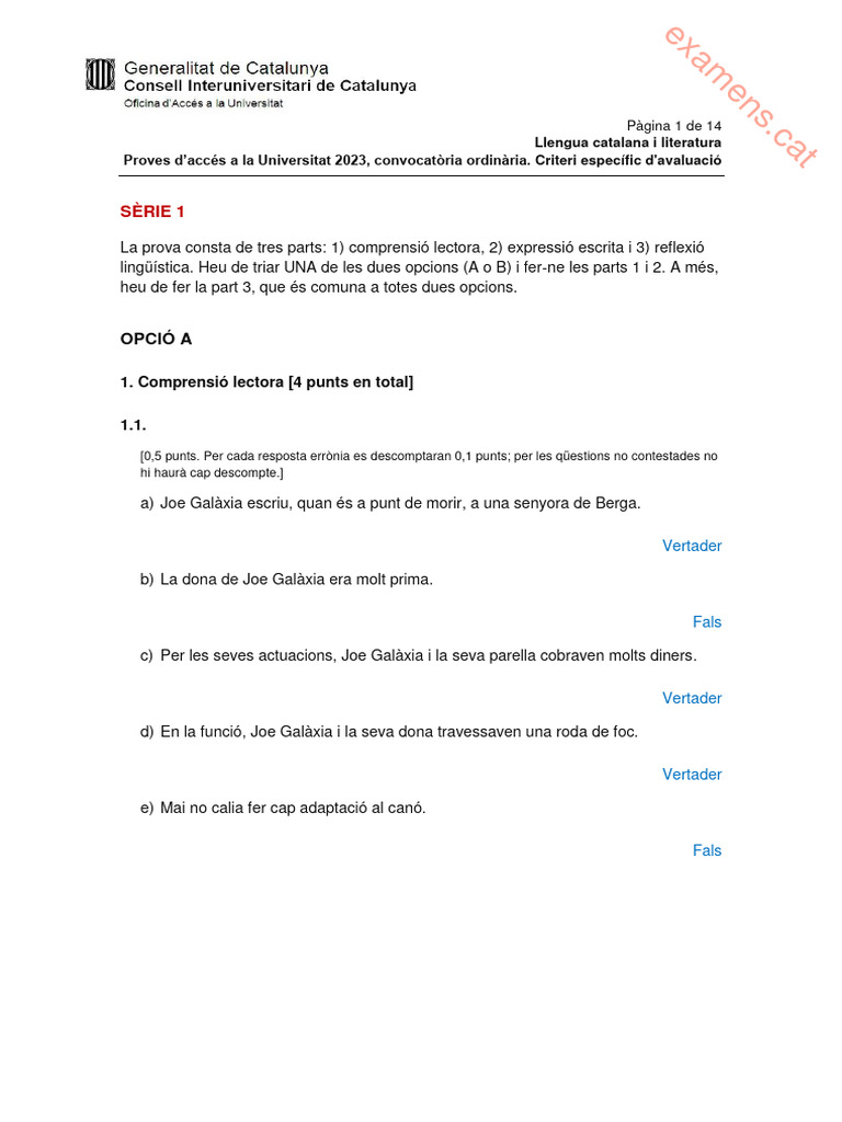 Pau Llca 2023 Juny Solucio 1 | PDF