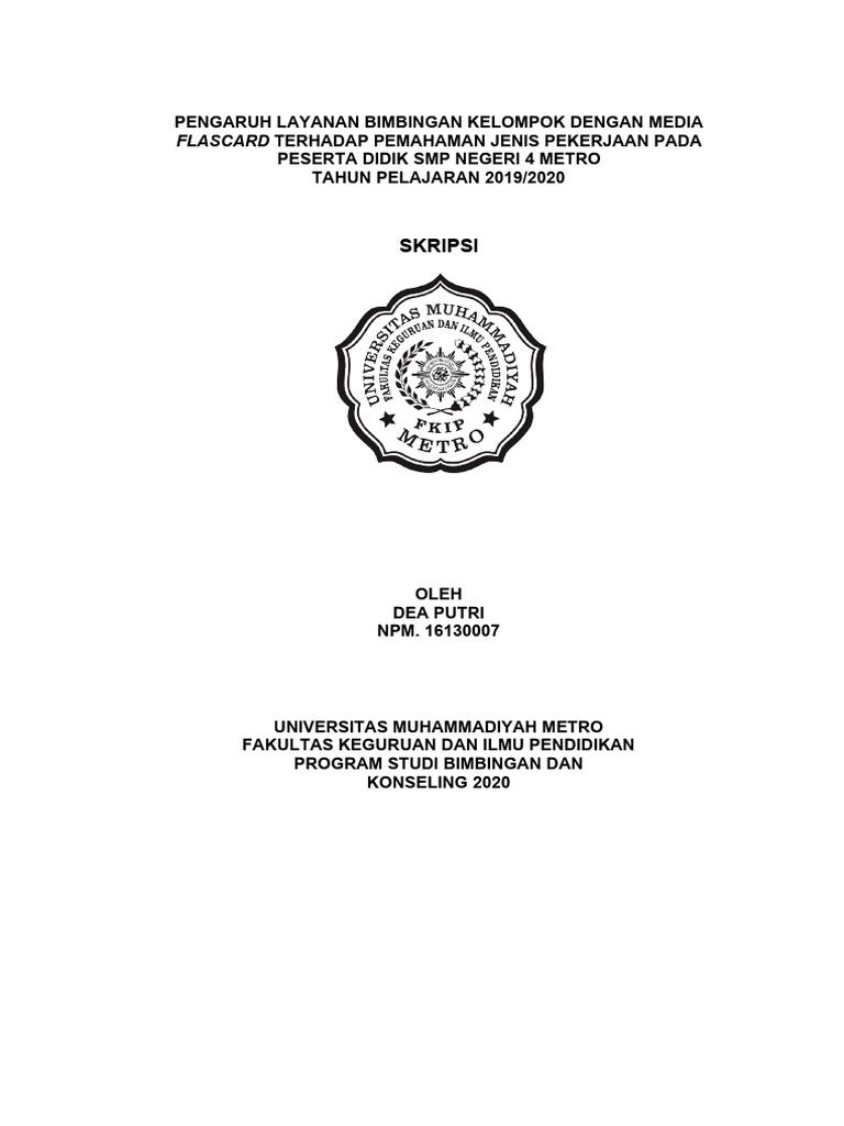 Skripsi Kating | PDF | Karier & Perkembangan