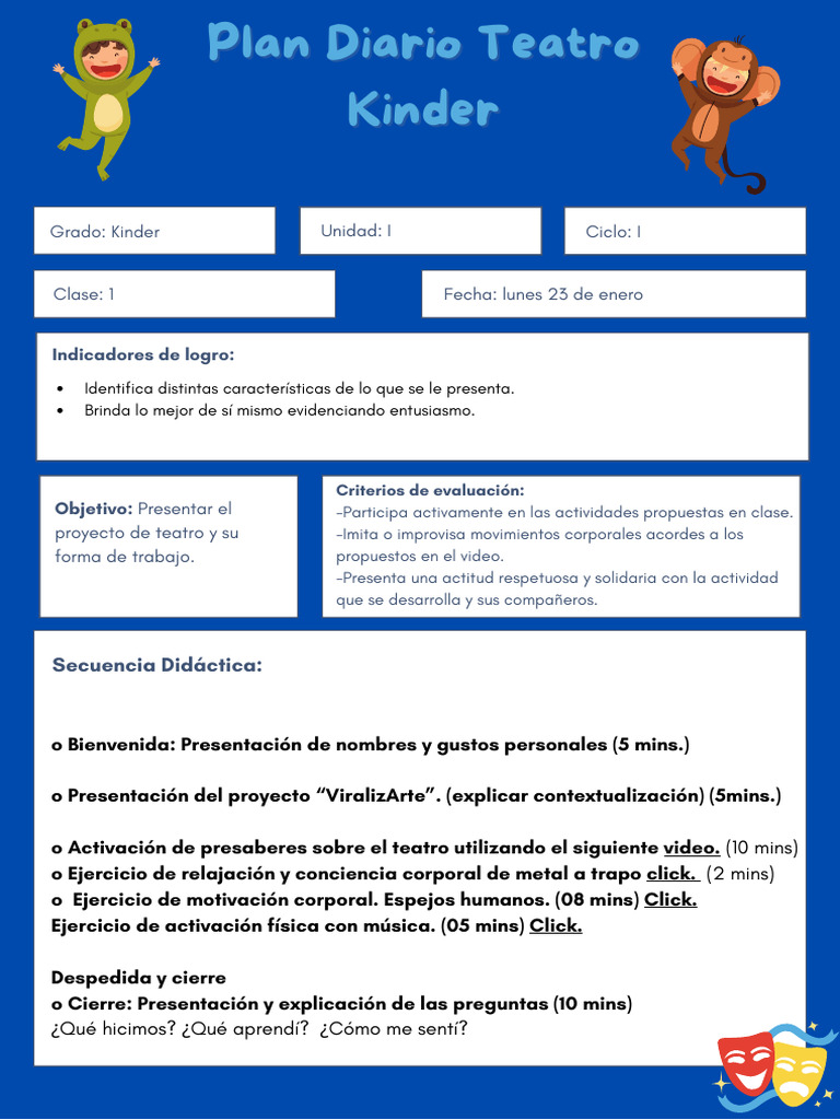 Blue Students Lesson Plan | PDF | Cognición