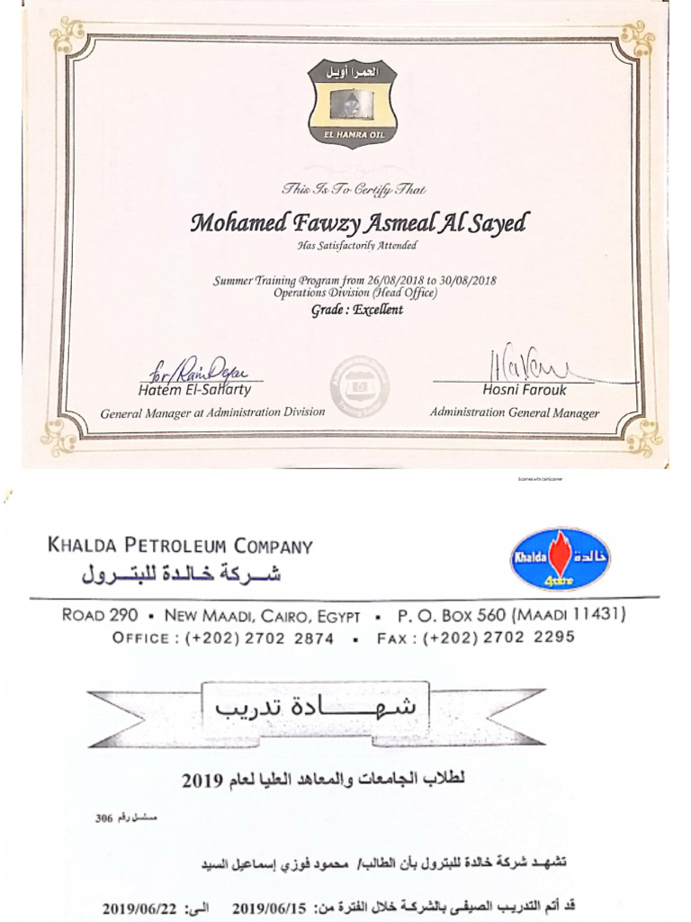 Certificates Pdf