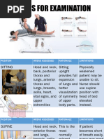 Examination Positions | PDF | Abdomen | Pelvis
