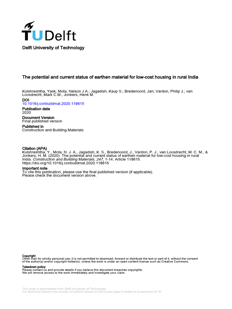 Low Cost Building Construction | PDF | Roof | Building Materials