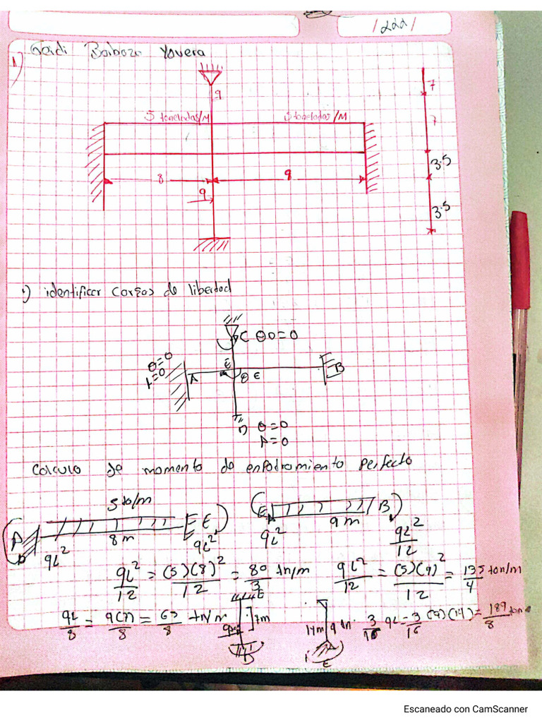 Examen Final Análisis Estructural | PDF