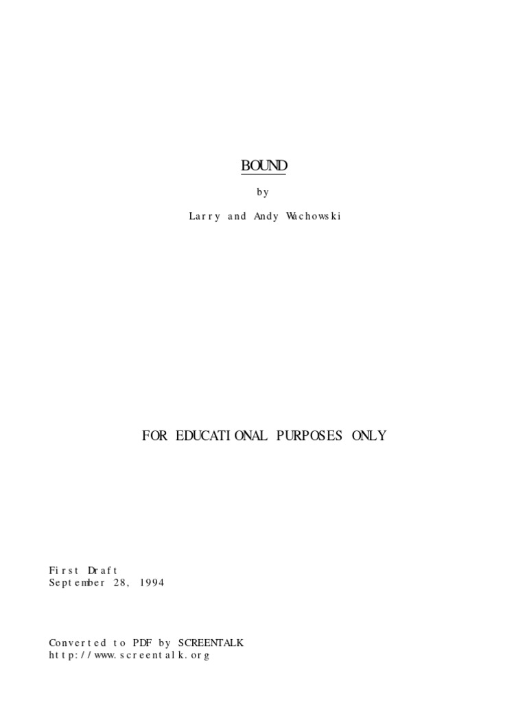 Bound Script | PDF | Business