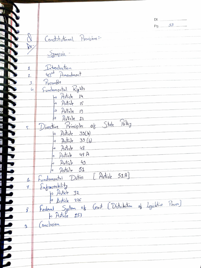 Constitutional Provisions | PDF