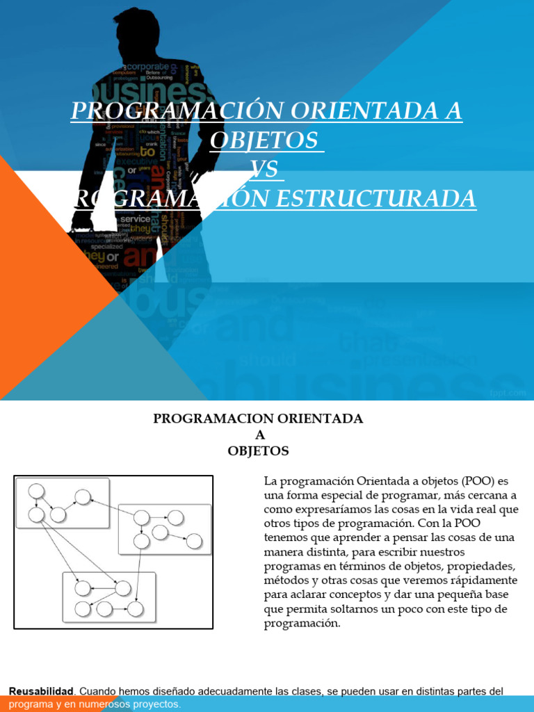 POO VS Programación Estructurada | PDF | Objeto (informática) | Lenguaje de programación