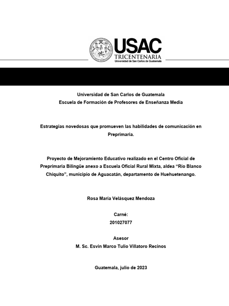 Informe final | PDF | Enseñando | Aprendizaje