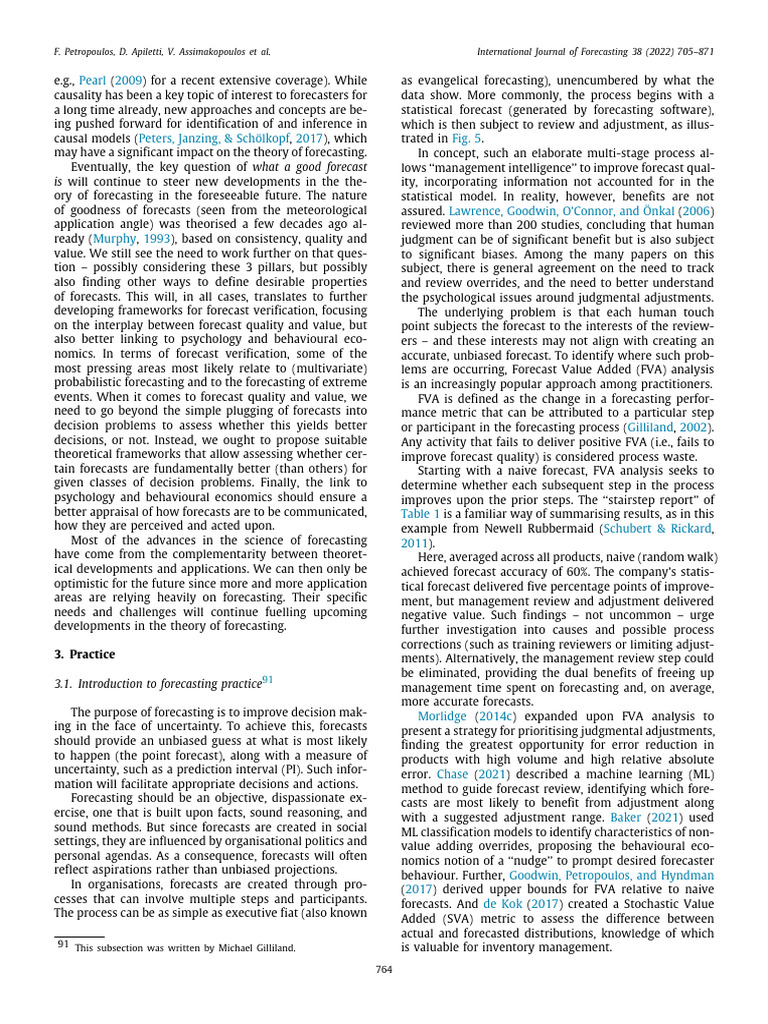 Advances in Forecasting Theory and Practice | PDF | Forecasting | Retail