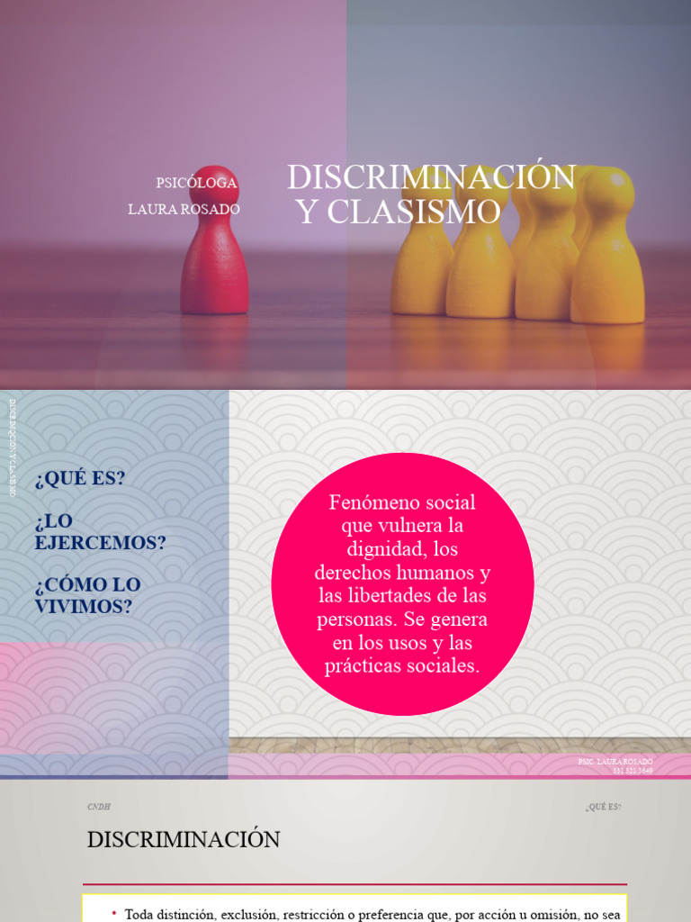 Discriminación y Clasismo | PDF | Discriminación | Psicología Social