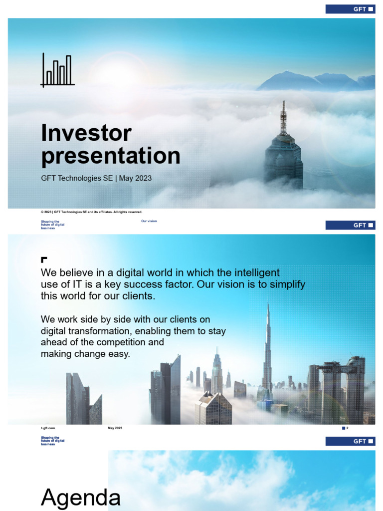 Gft Investor Presentation May 2023 Pdf Equity Finance Expense