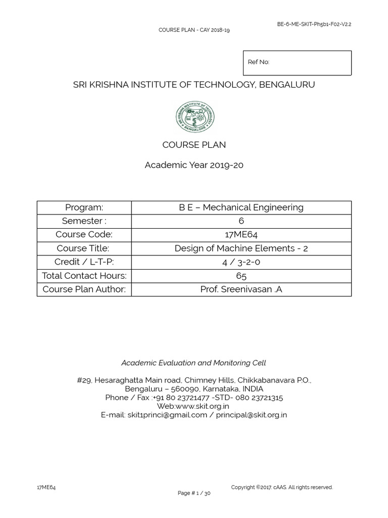 17ME64 | PDF | Gear | Belt (Mechanical)
