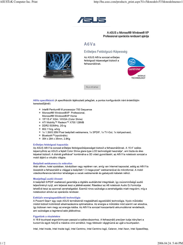 ASUSTeK Computer Inc | PDF