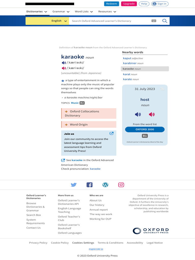 Karaoke Noun - Definition, Pictures, Pronunciation and Usage Notes ...
