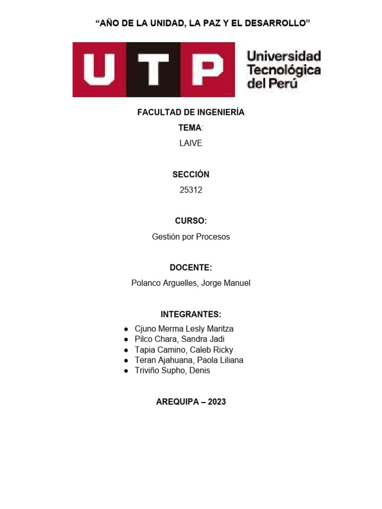 Procesos Trabajo Laive | PDF | Calidad (comercial) | Leche