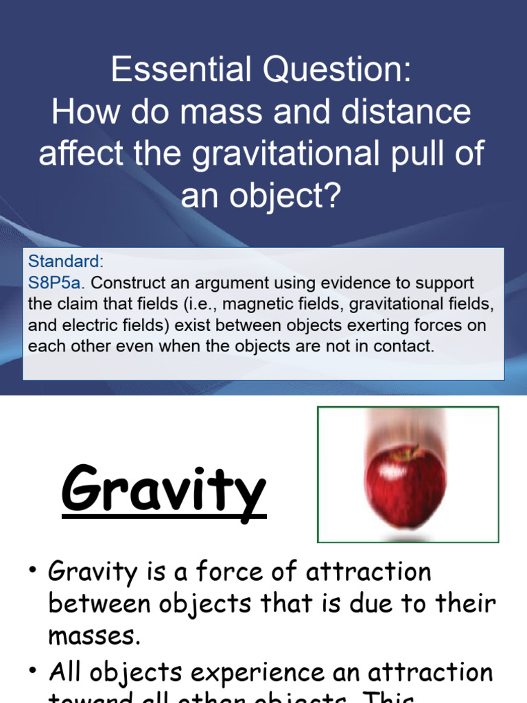 Gravitational Force | PDF | Gravity | Force