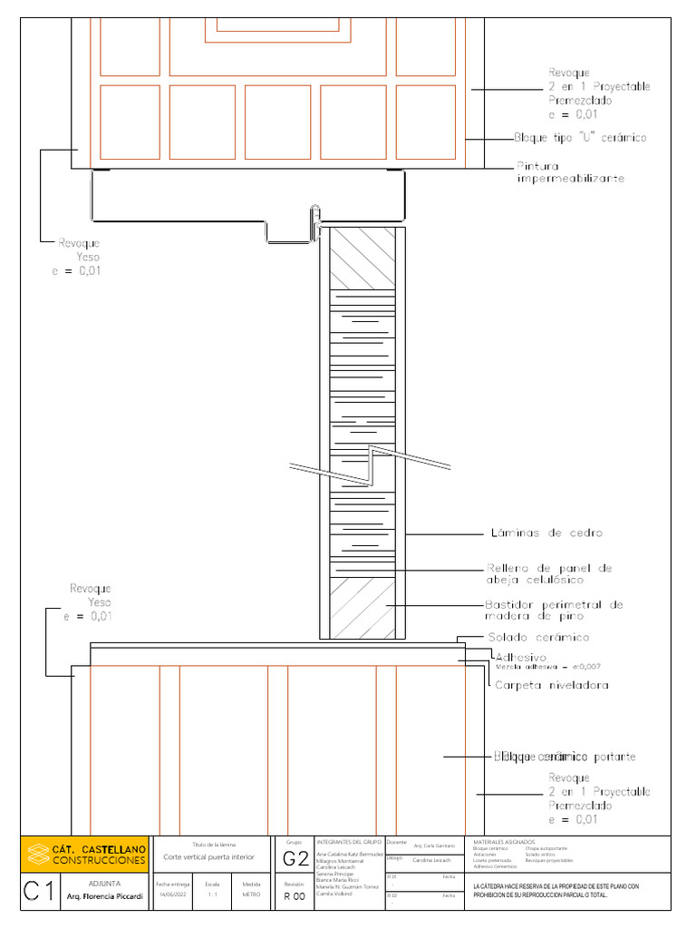 Corte Vertical de Puerta Interior | PDF