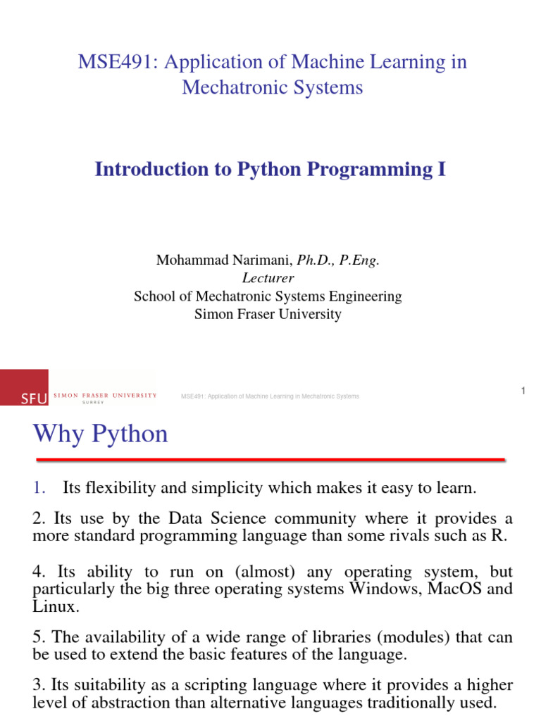 3 Introduction To Python Programming I Pdf Computing Computer 3643