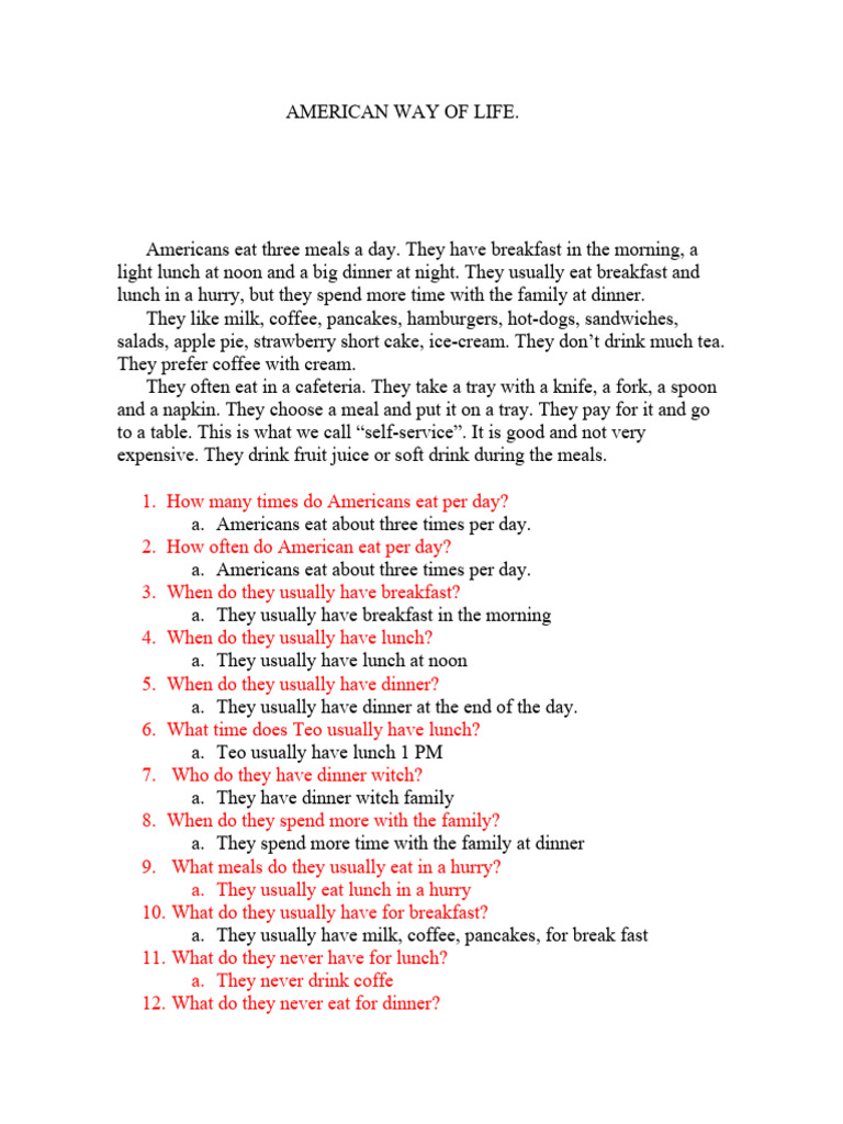 American Way of Life | PDF