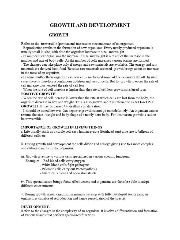 NOTES Biology F4 | PDF | Seed | Meiosis