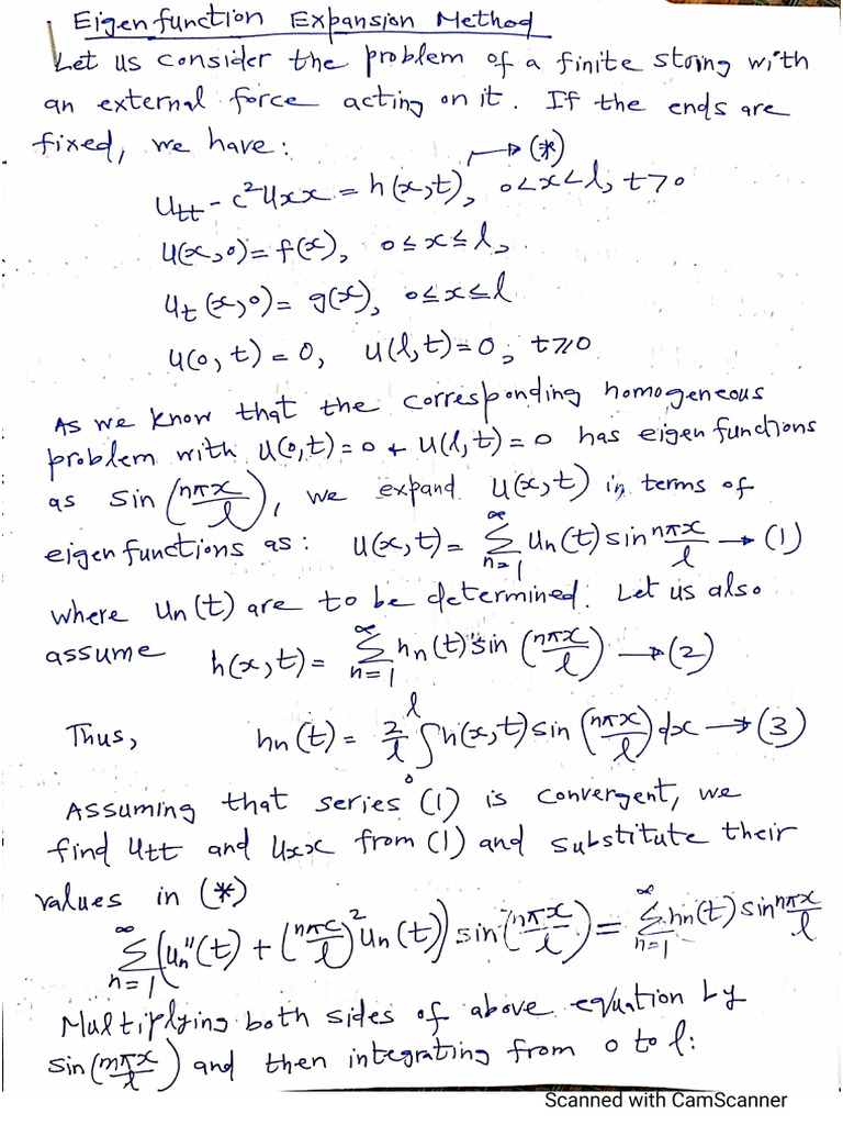 PDE-9 - Eigen Function Expansion Method | PDF