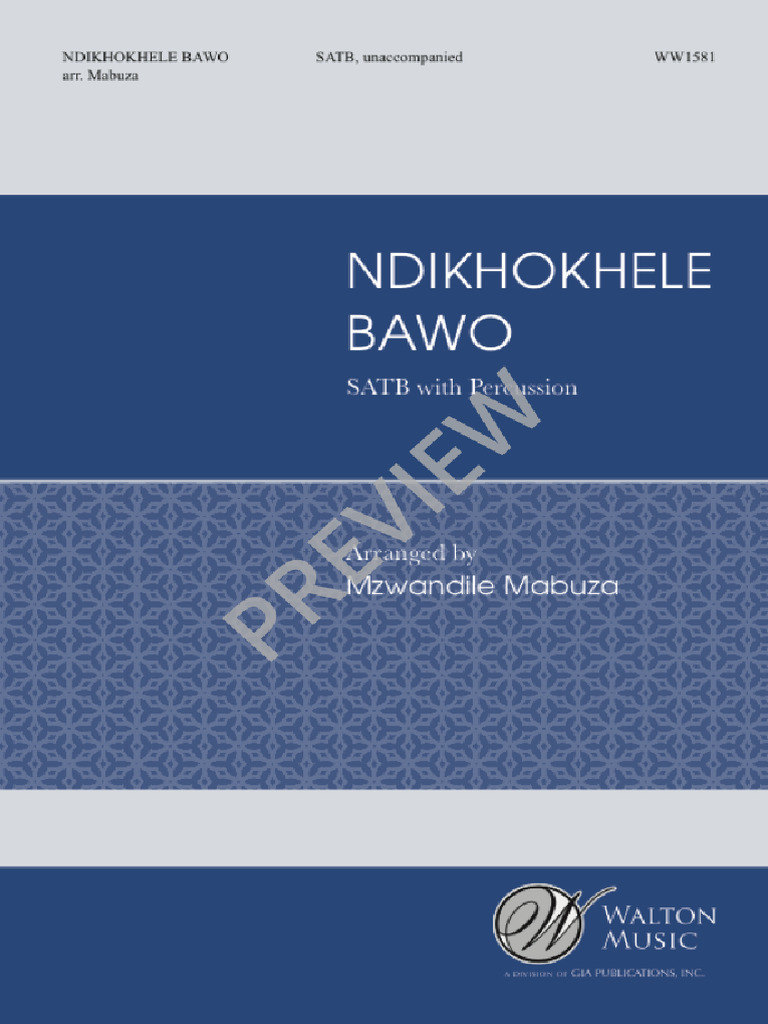 Ndikhokhele Bawo - Staff | PDF