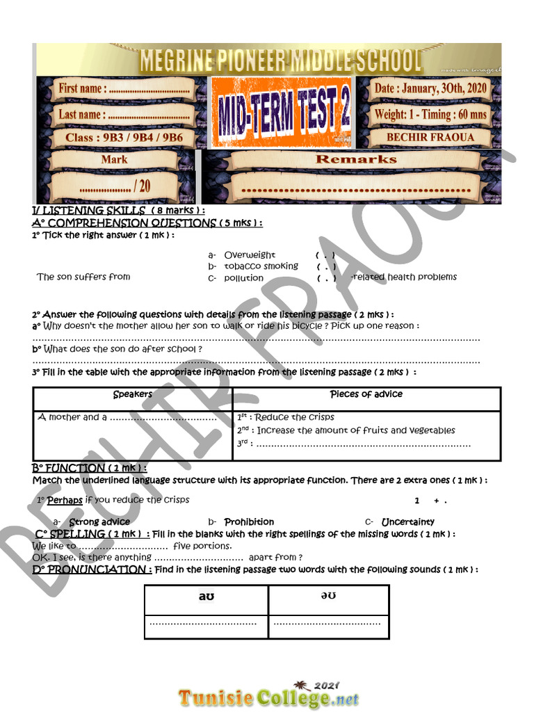 Anglais 9ème: Devoir Contrôle 1 2024 | PDF | Electronic Cigarette | Recycling