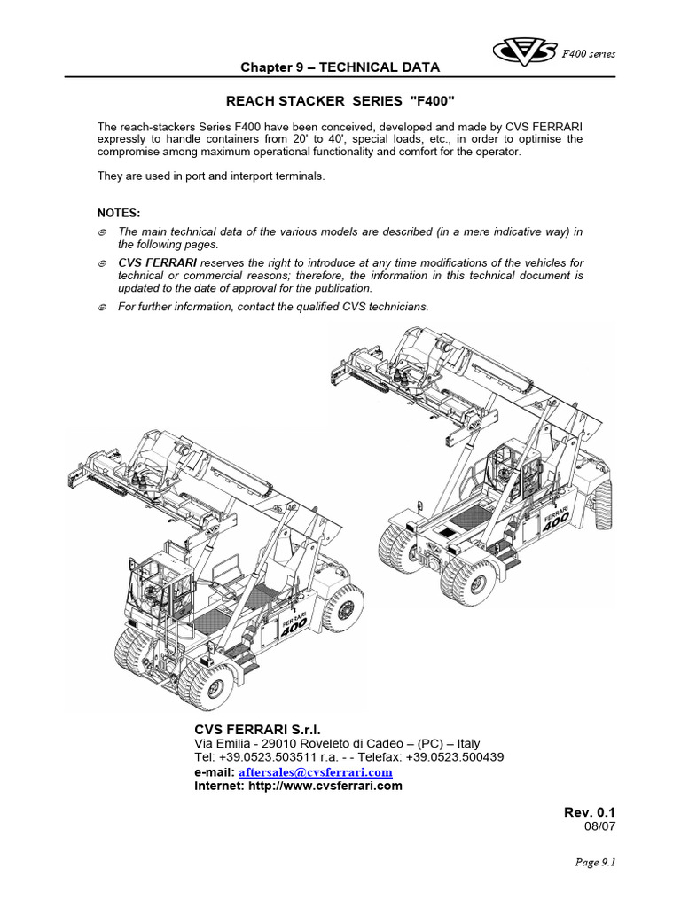 Cap9 Specifichetecniche F400 E | PDF | Steering | Truck