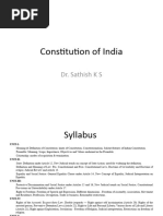 Indian Constitution Chart | PDF