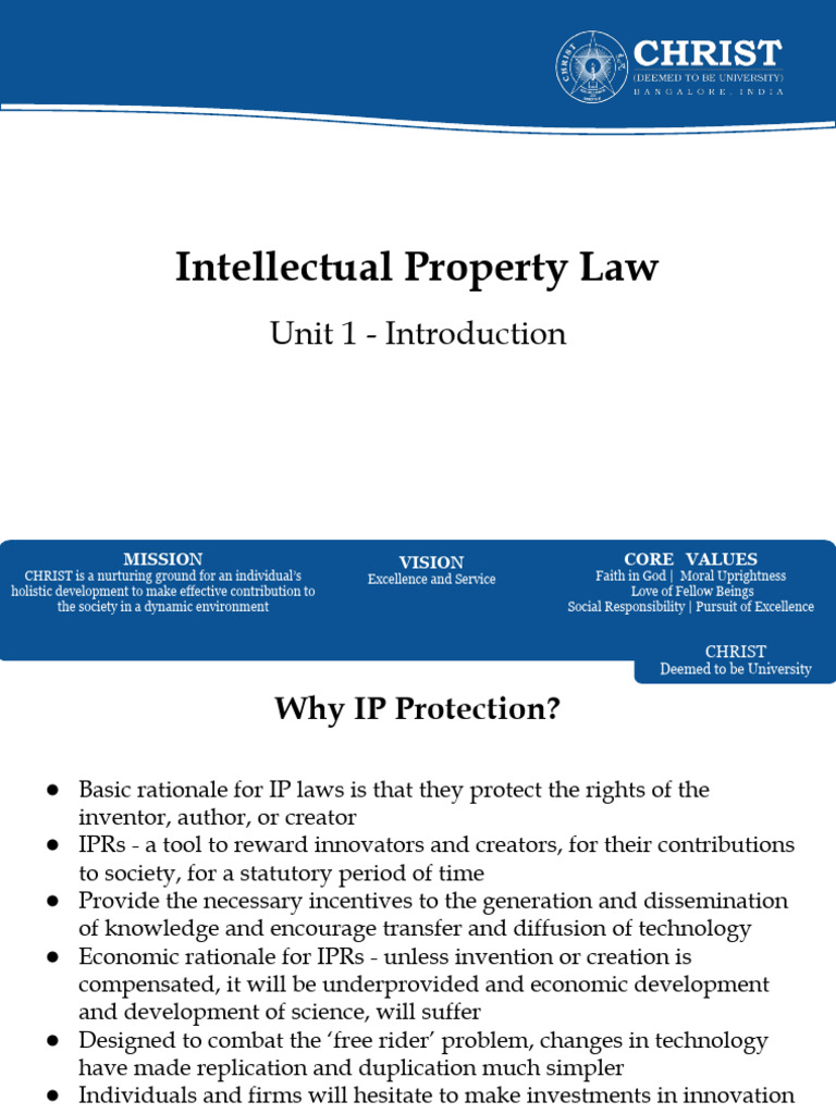 Unit 1 - IP Introduction | PDF
