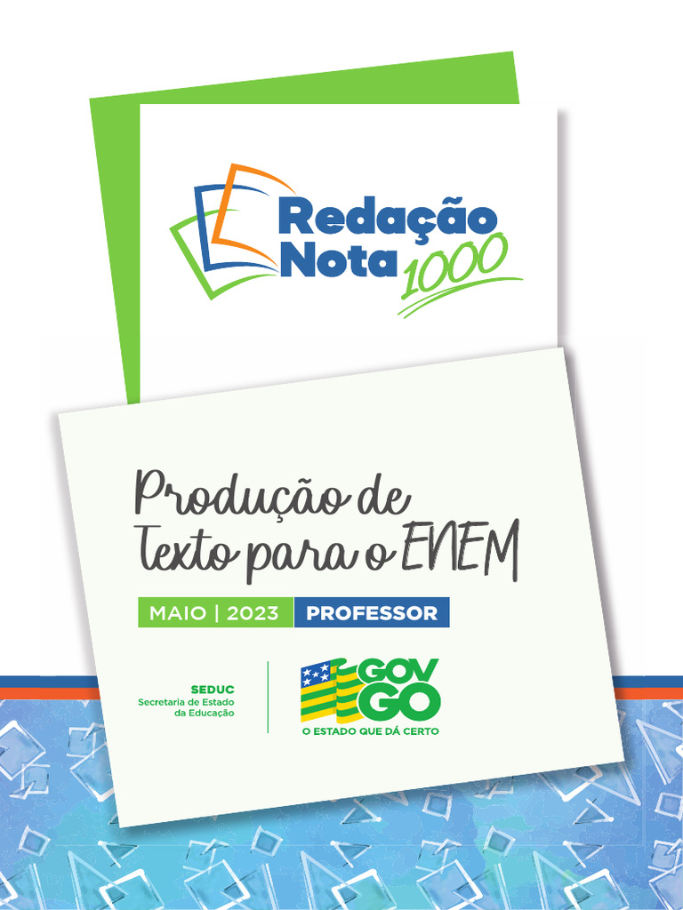 REDAÇÃO NOTA1000 Professor-maio | PDF | Violência | Adolescência