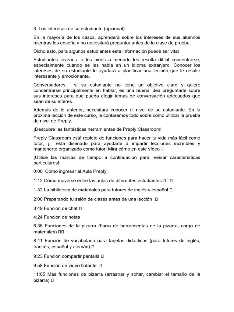 Intereses y Tareas en Preply | PDF | Léxico | Gramática