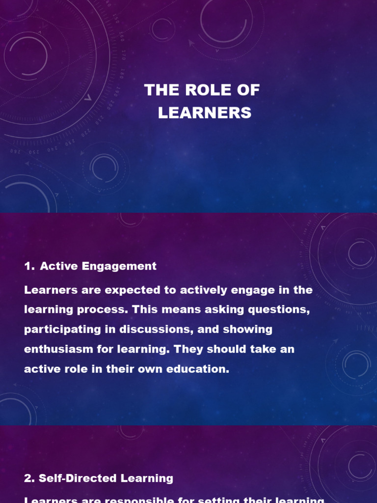 Role of The Learners Midterm 3 | PDF | Learning | Cognition