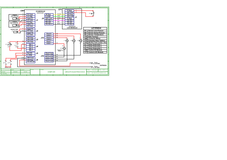 Plano Electrico ES8 Circuito de Control | PDF | Bienes manufacturados | Cable