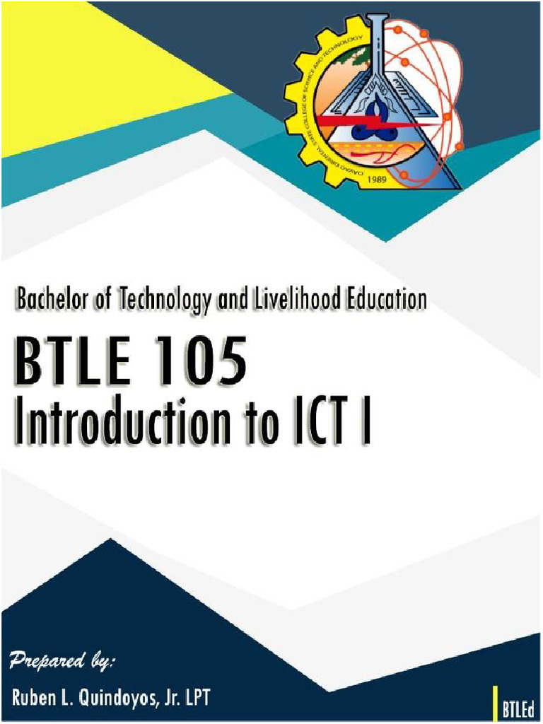 BTLE 105 Intro. To ICT Module 3 Lesson 1 | Download Free PDF | Image ...
