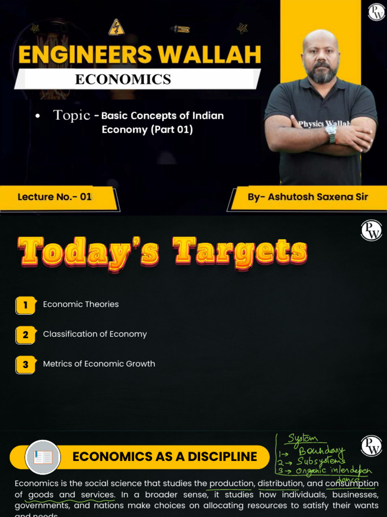 Economics 01 - Class Notes | PDF | Microeconomics | Macroeconomics Economics 01 - Class Notes | PDF | Microeconomics | Macroeconomics