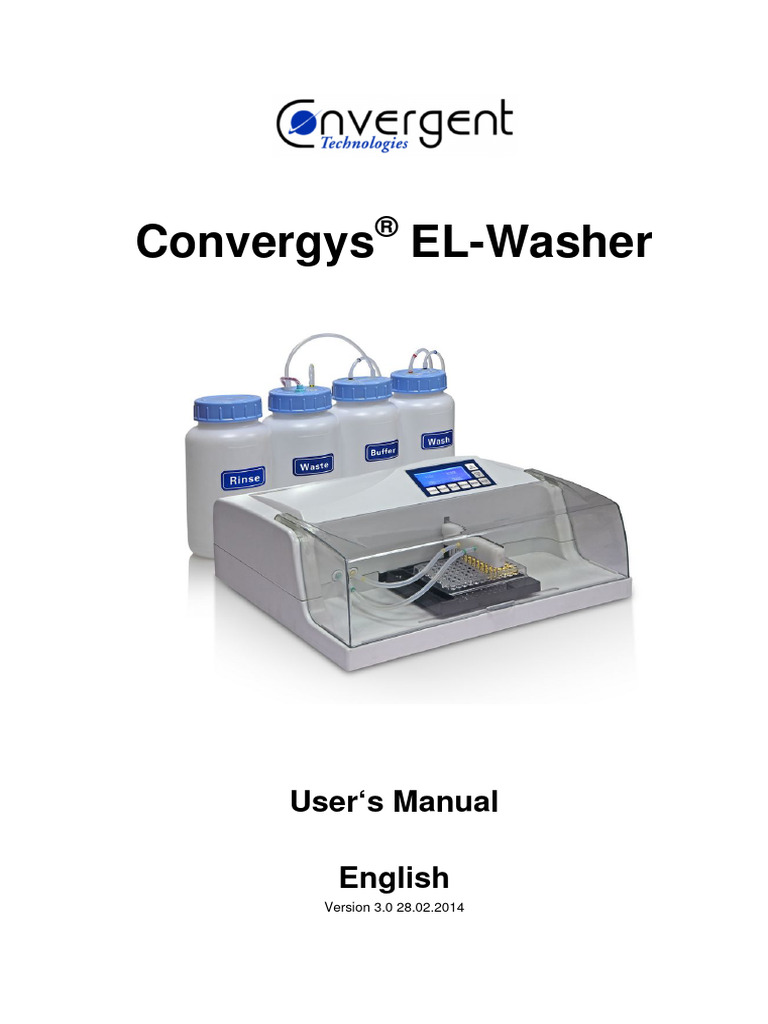 ELISA Washer - User Manual - En201402v003 | PDF | Computing ...