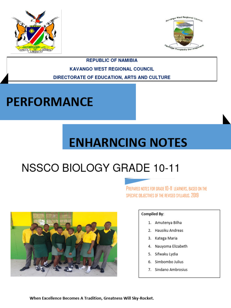 Kavango West Biology Notes Gr10-11 - 230117 - 172527 | PDF ...