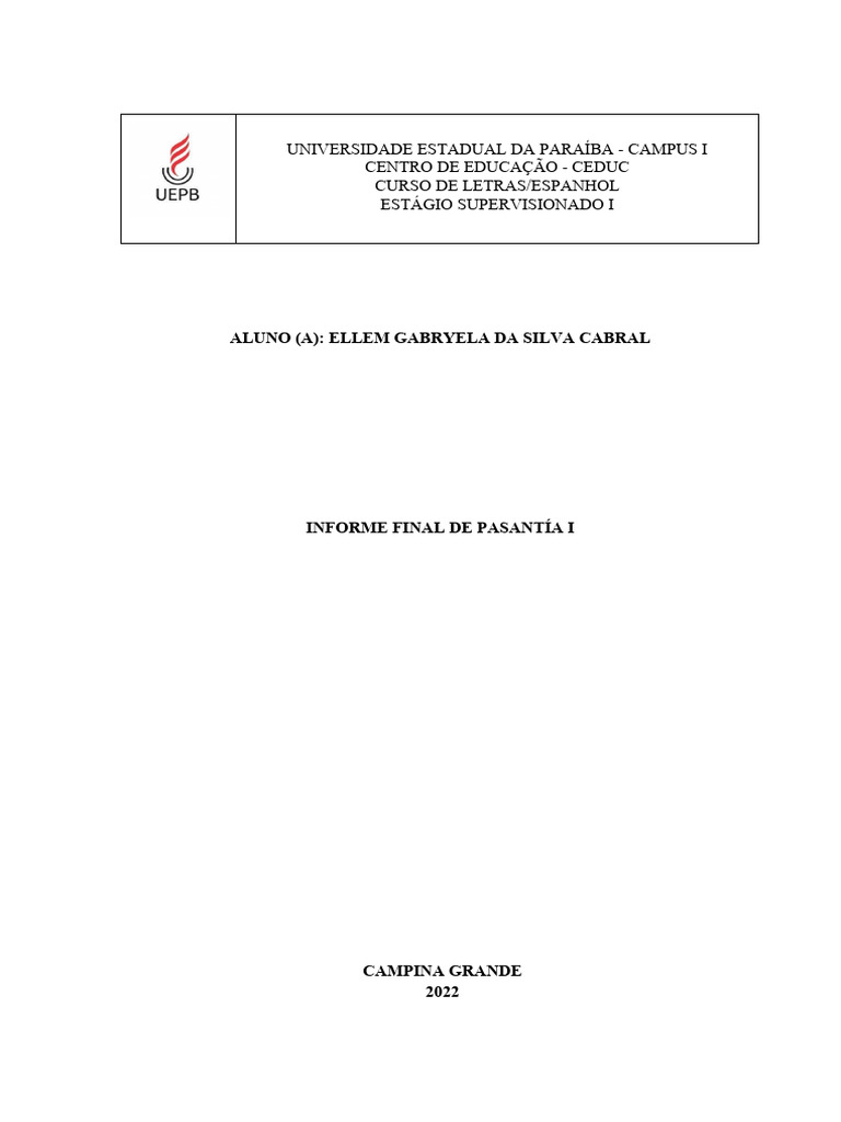 ES1 SUMÁRIO Relatório | PDF | Comunicación humana | Aprendizaje