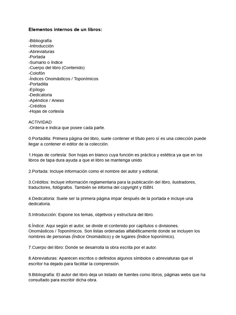 Partes Internas Del Libro Gonzalo Herrador Morales | PDF