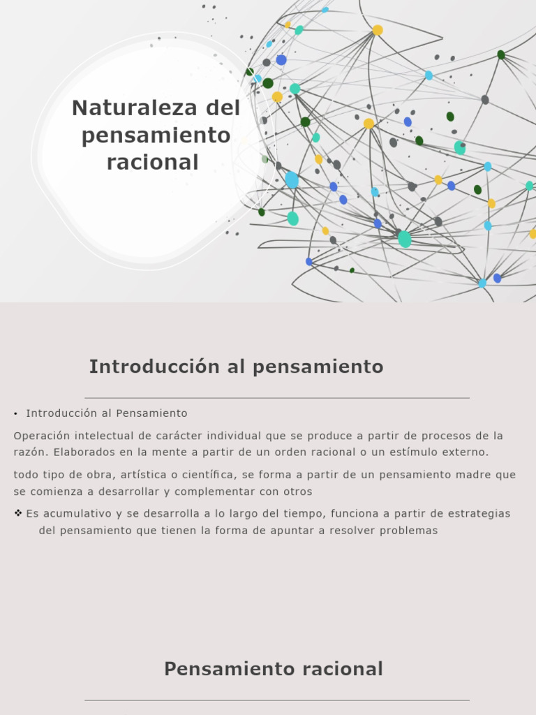 Naturaleza Del Pensamiento Racional | PDF | Verdad | Pensamiento