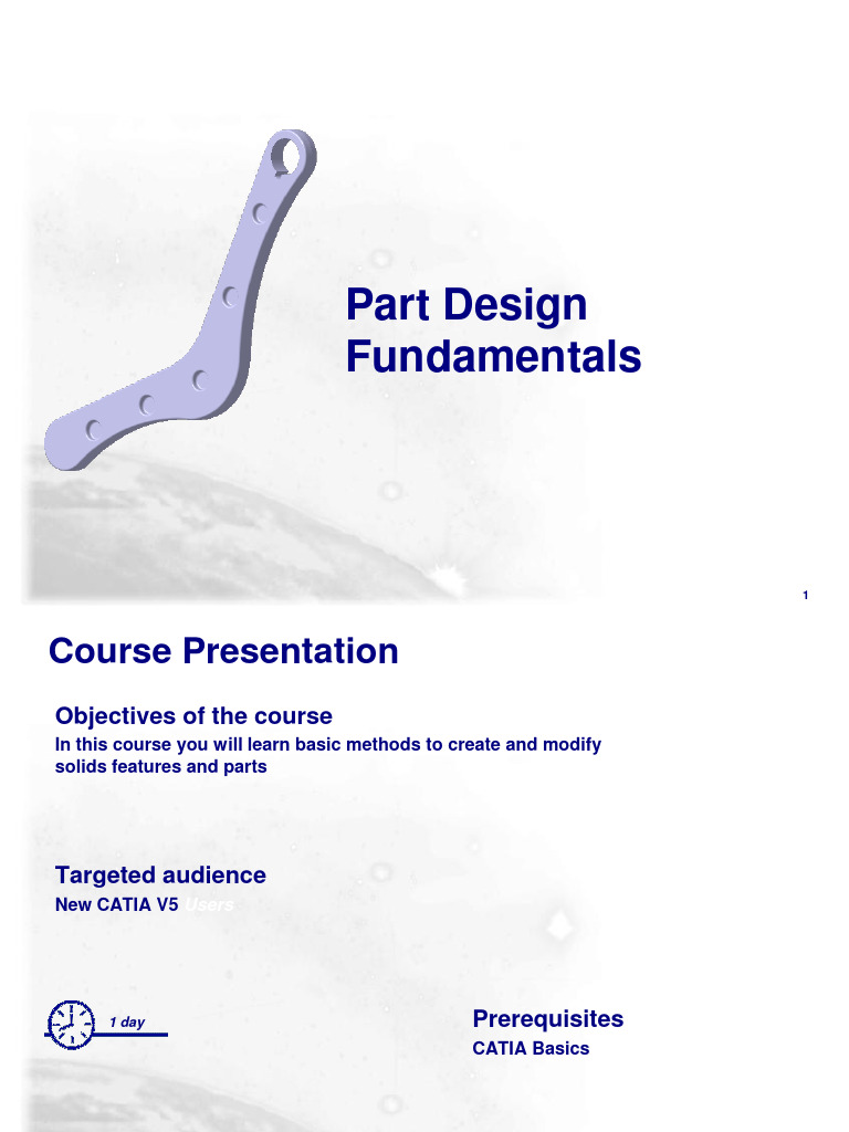 CATIA V5 Part Design Basics Guide | PDF | Computers
