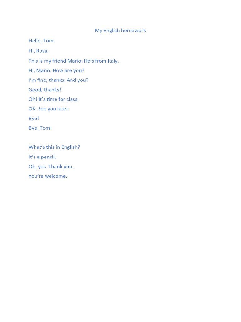 My English Homework | PDF | Language Arts & Discipline | Home & Garden