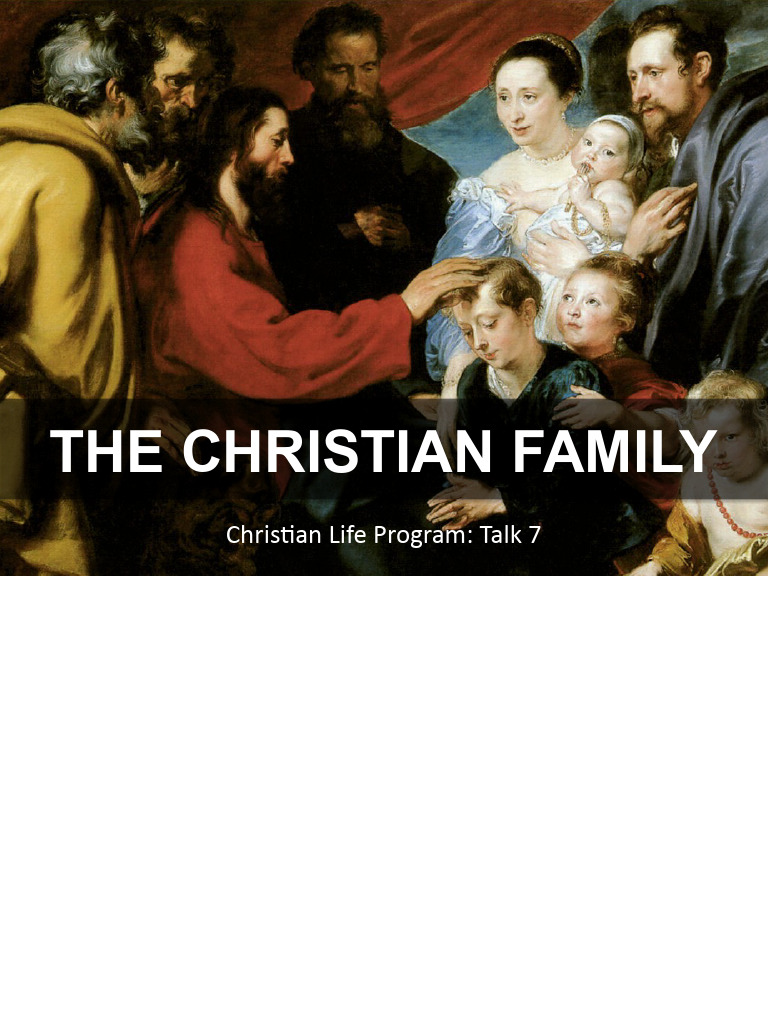 CLP Talk 7 The Christian Family | PDF