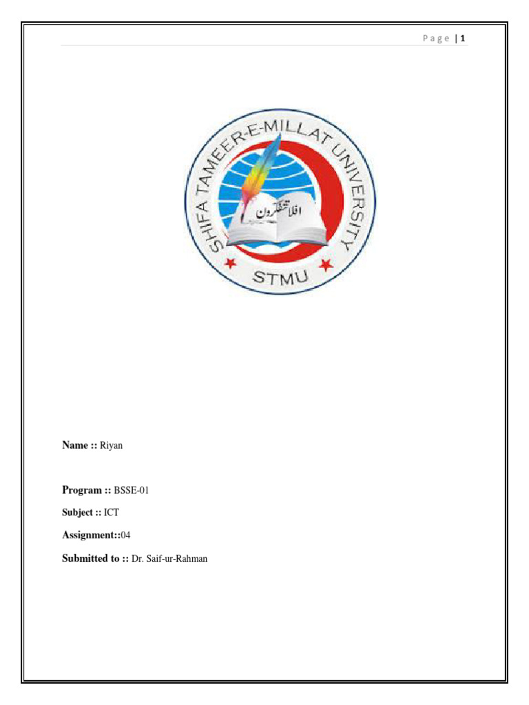 Ict Assignment 4 | PDF