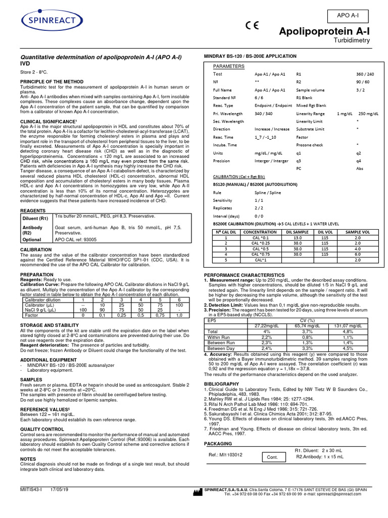Apo A1 | PDF | Clinical Medicine | Lipid